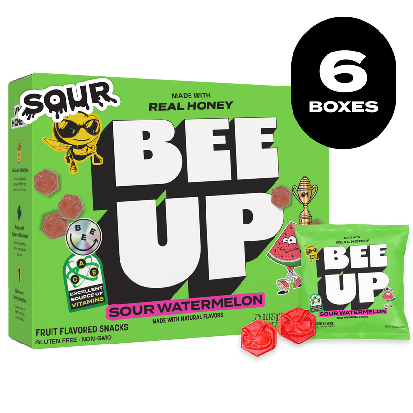 Sour Watermelon Honey Fruit Snacks – BEEUP